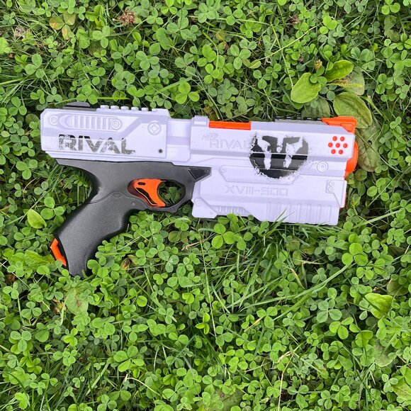 Nerf | Toys | Nerf Rival Xv50 Blaster High Velocity Foam Ball Shooter Preowned | Poshmark